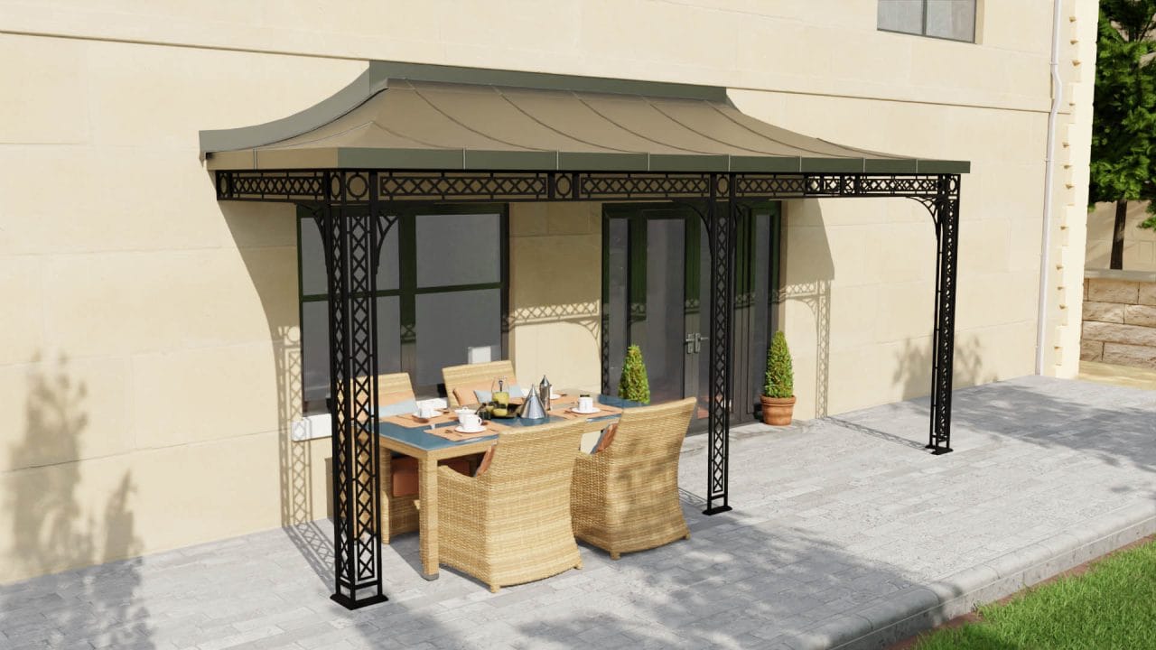 Georgian Veranda - Fine Iron Metal Veranda