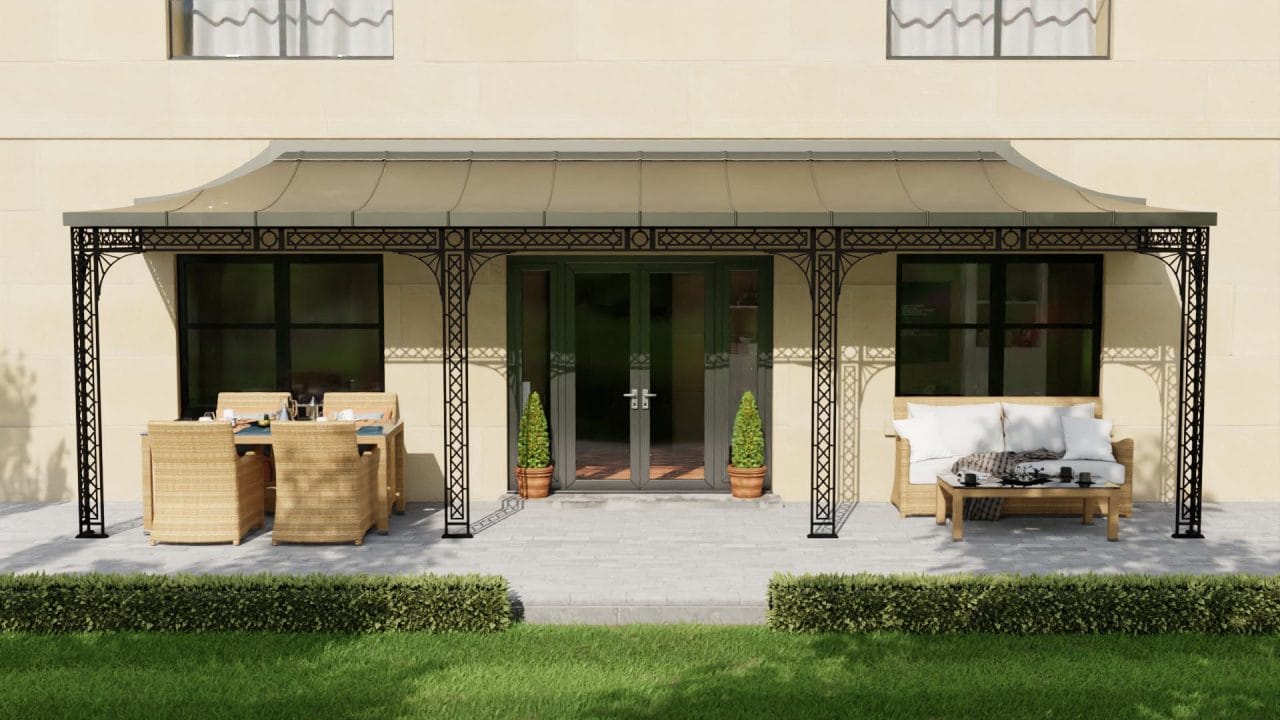 Georgian Veranda - Fine Iron Metal Veranda