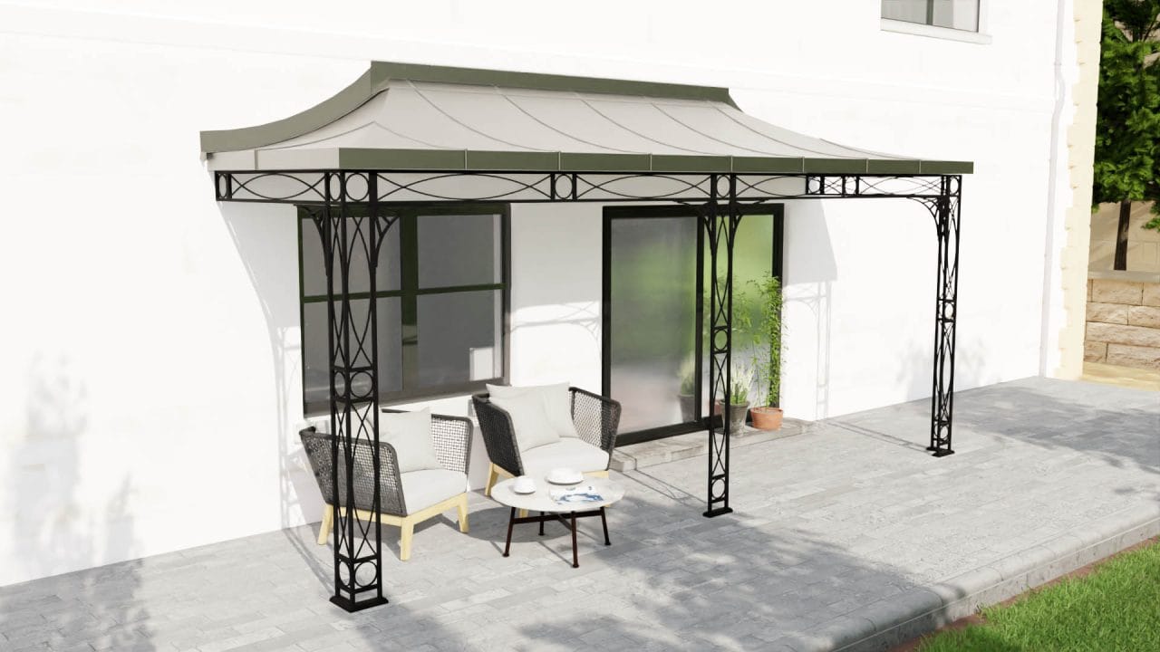 Nouveau Veranda - Fine Iron Metal Veranda
