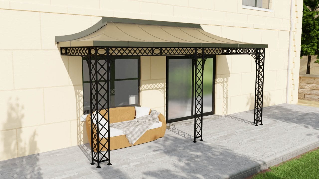Regency Wide Veranda - Fine Iron Metal Veranda