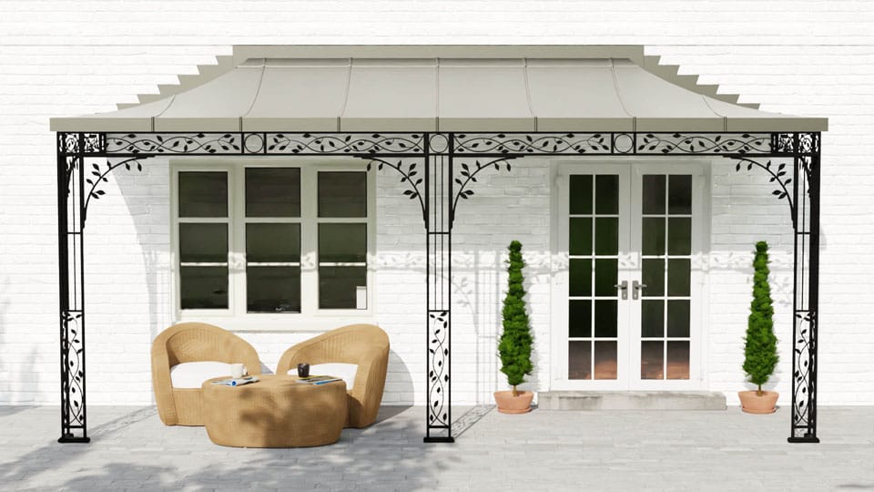 Roseleaf Metal Veranda - Fine Iron
