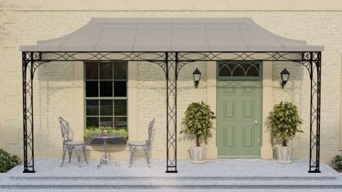 Queen Anne Porch - Fine Iron Metal Porches