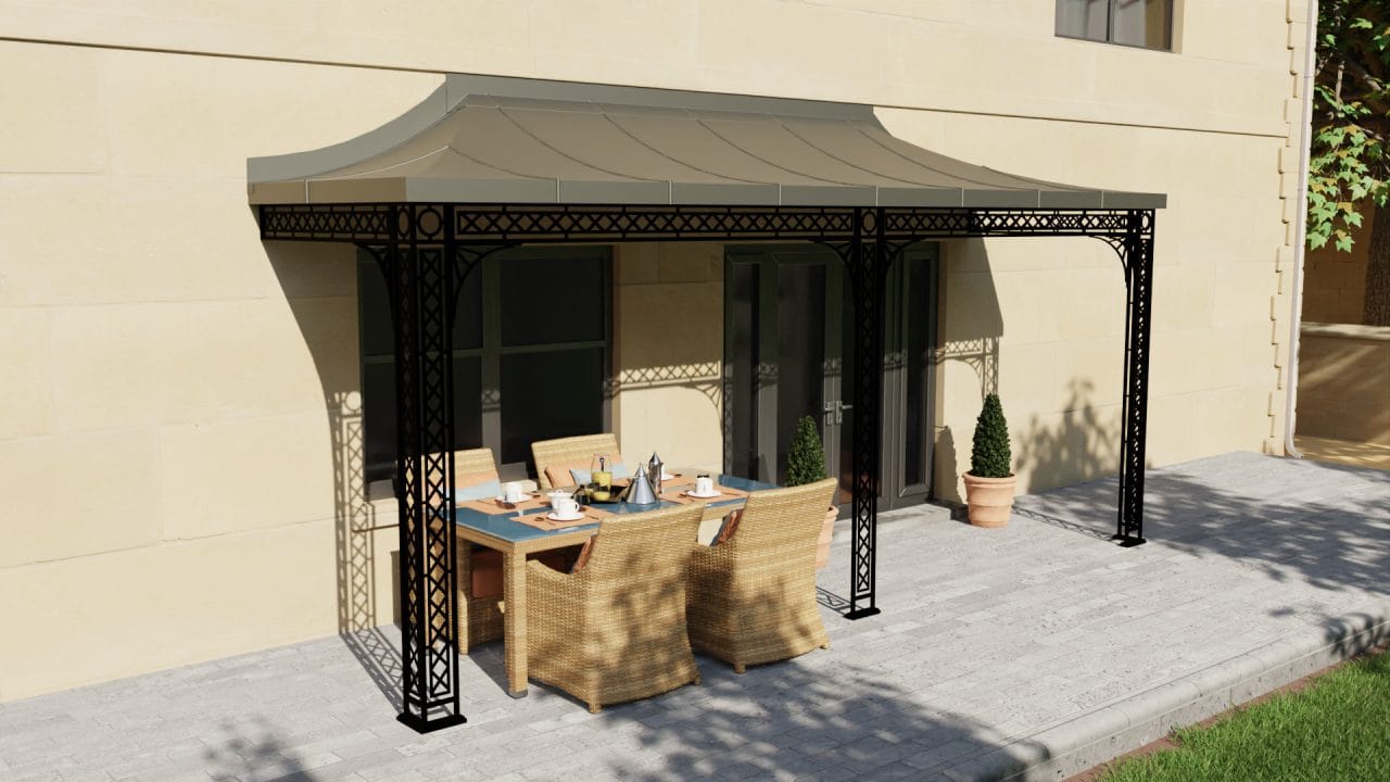 Georgian Veranda - Fine Iron Metal Veranda