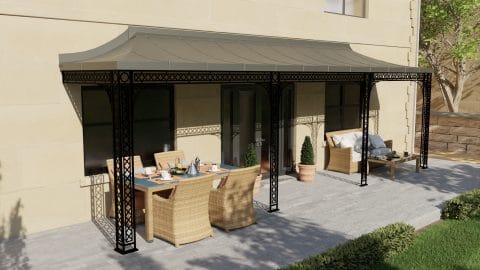 Georgian Veranda - Fine Iron Metal Veranda