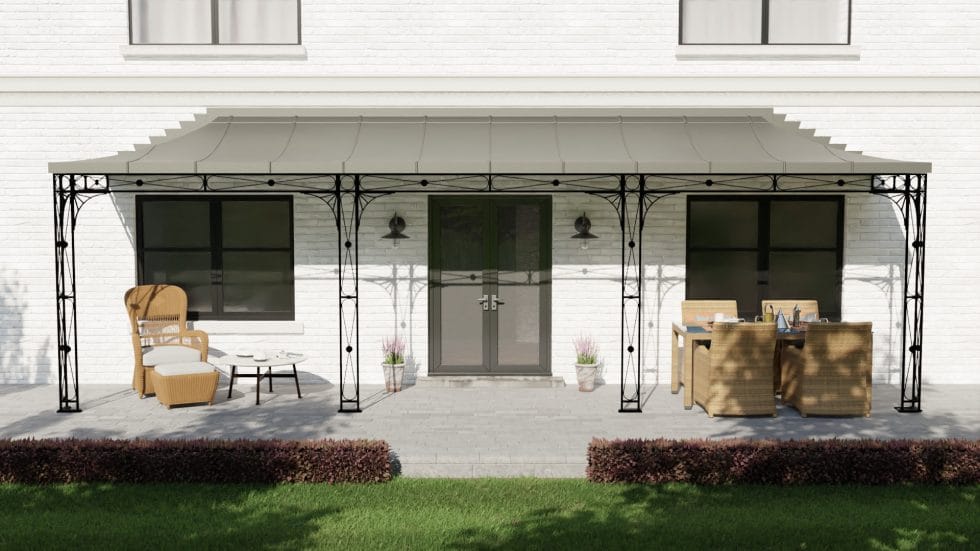 Veranda Designs - Traditional Metal Verandas - Glass Roof Option