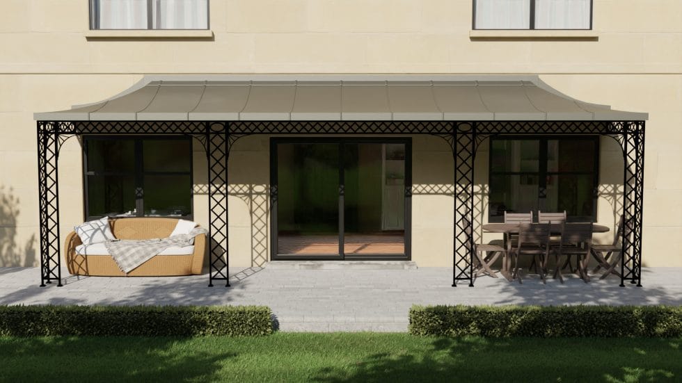 Veranda Designs - Traditional Metal Verandas - Glass Roof Option