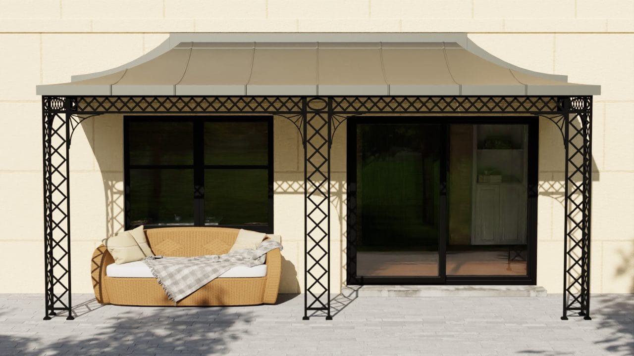 Regency Wide Veranda - Fine Iron Metal Veranda